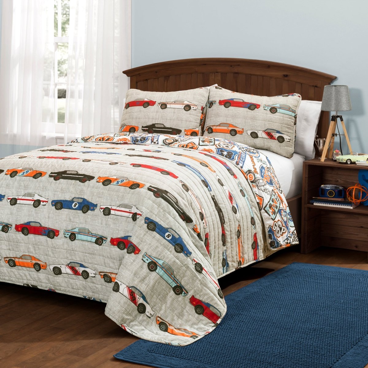 Race Cars Quilt Set | Lush Decor | www.lushdecor.com – LushDecor