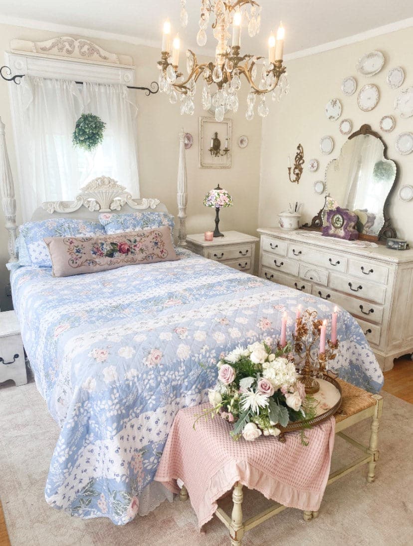 bedspread floral
