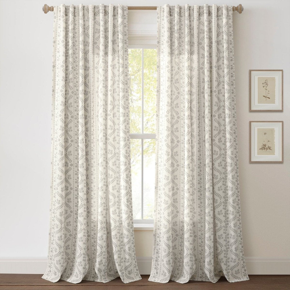 Doreen Delicate Floral Window Curtain Panel Set | Lush Decor | www.lushdecor.com – LushDecor