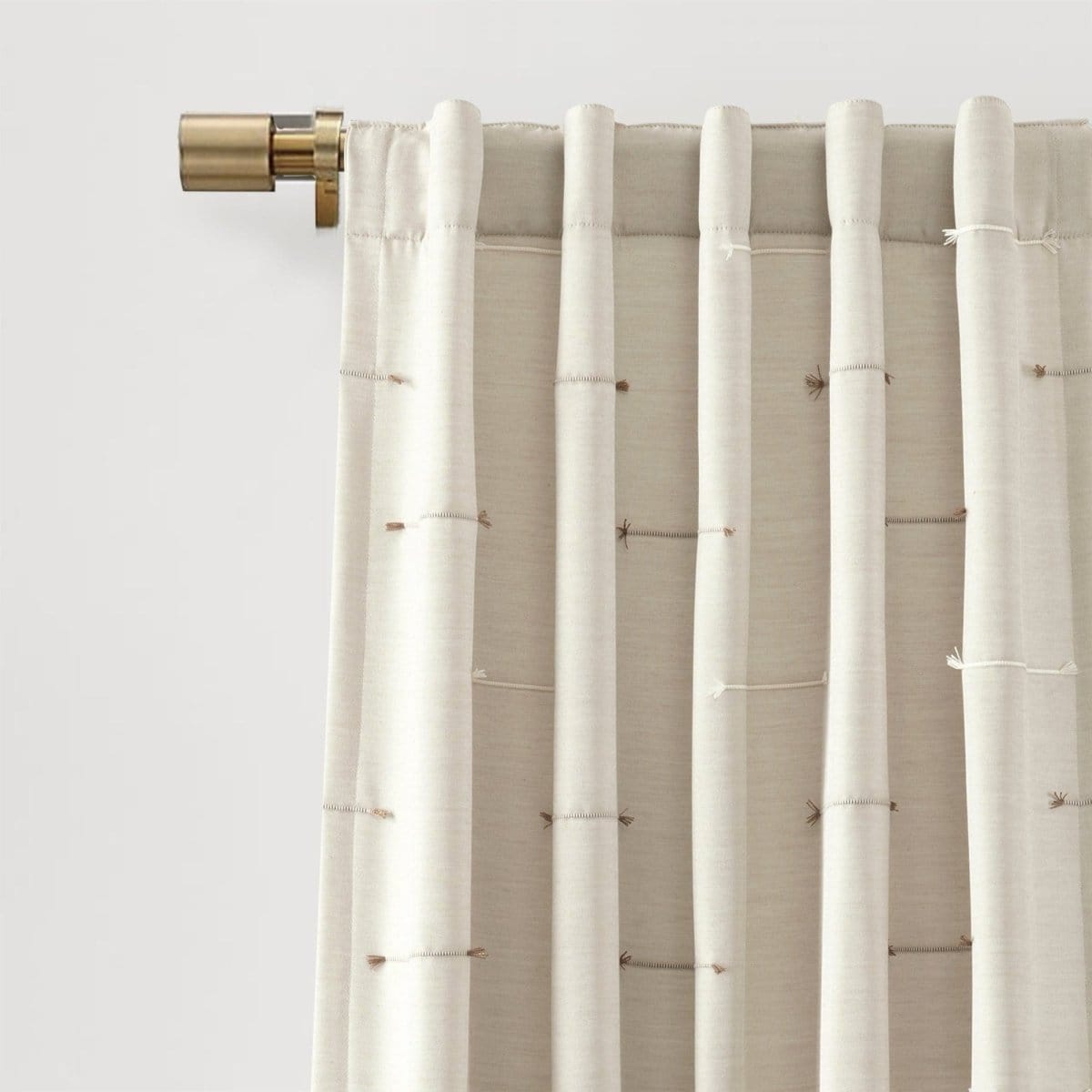 Linen Button Window Curtain Panel | Lush Decor | www.lushdecor.com ...