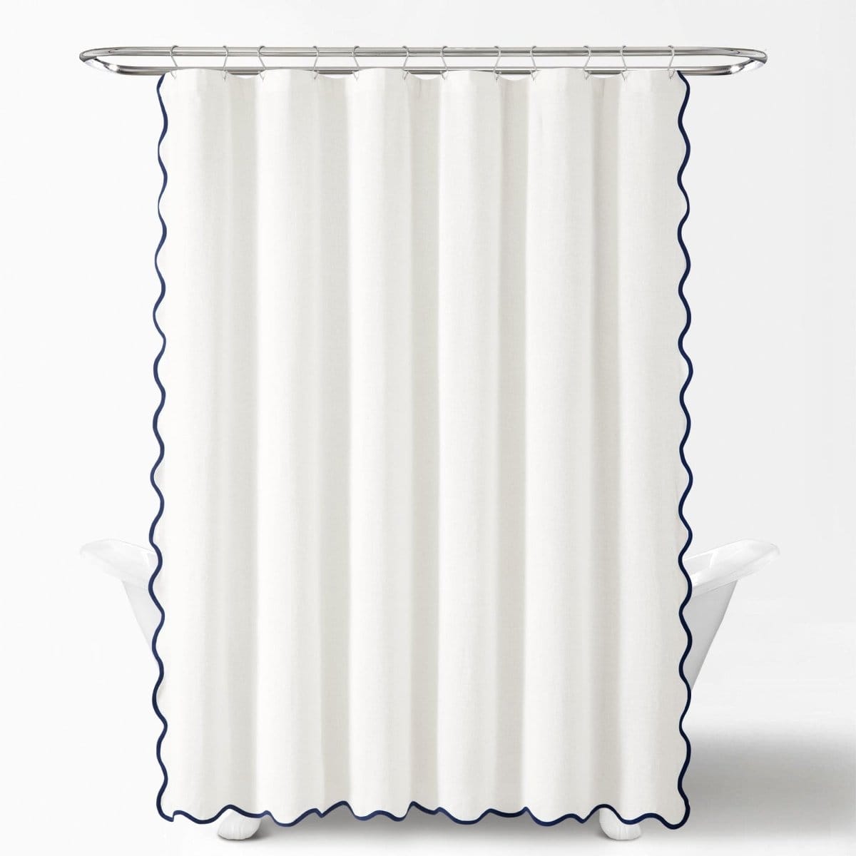 Coastal Chic Scalloped Edge Shower Curtain | Lush Decor | www.lushdecor ...