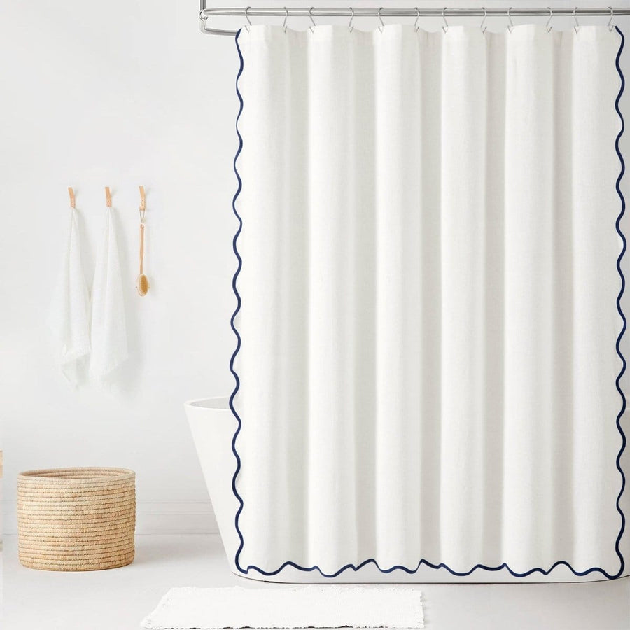 Coastal Chic Scalloped Edge Shower Curtain | Lush Decor | www.lushdecor ...