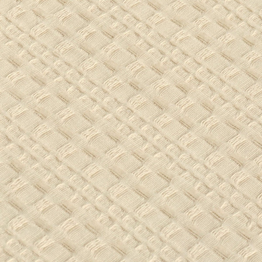 Haniya Solid Waffle Woven Cotton Textured Comforter 3 Piece Set | Lush ...