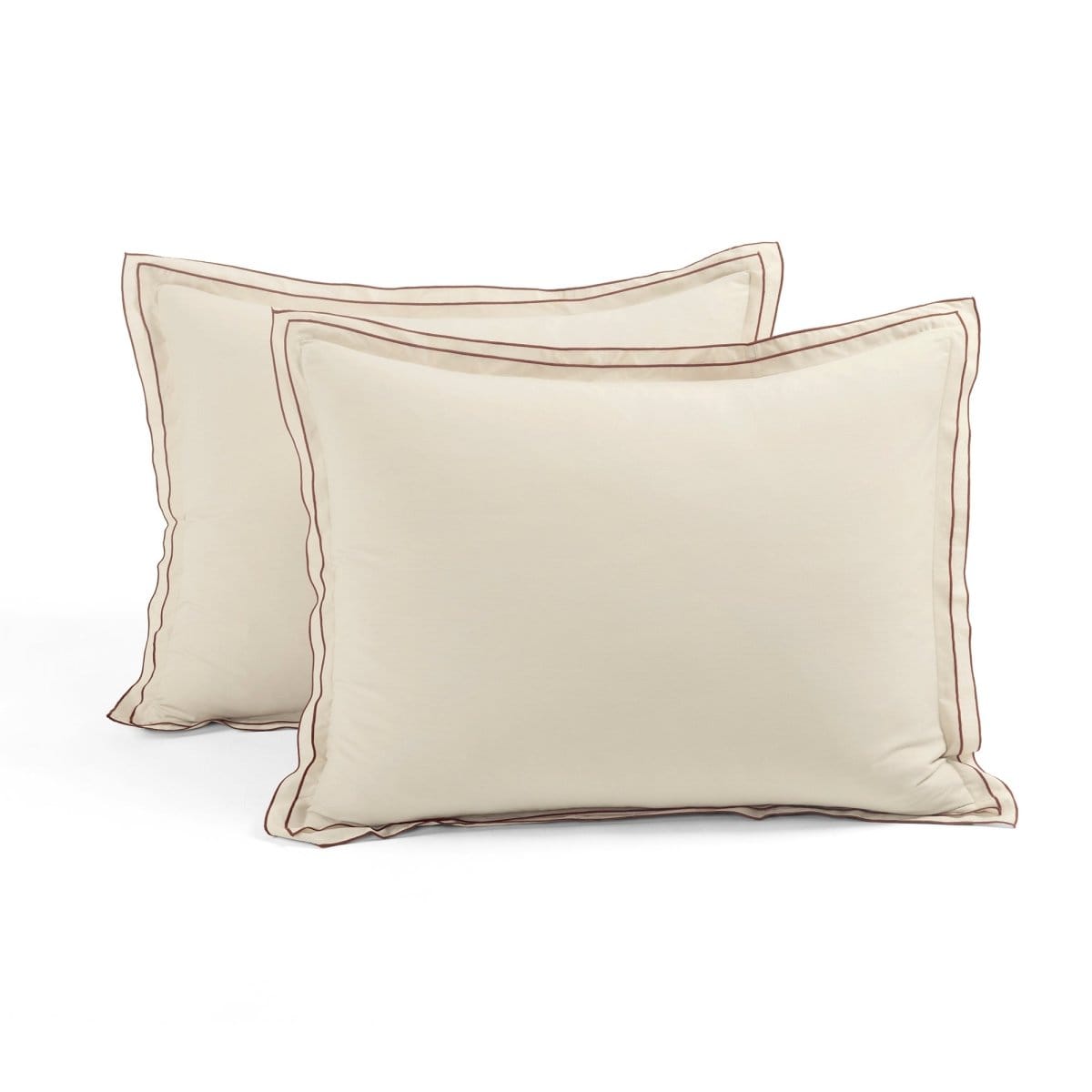 Hampton Double Flange Embroidered Contrast Edge Comforter Set | Lush ...