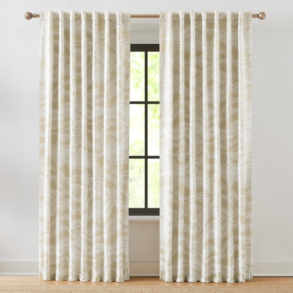 Cascade Wave Blackout Window Curtain Panels | Lush Decor | www ...