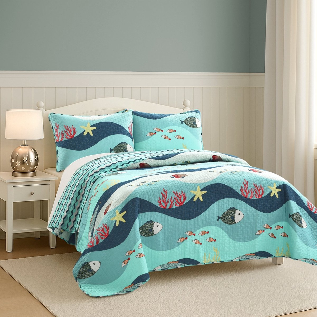 Sea Life Quilt Set | Lush Decor | www.lushdecor.com – LushDecor