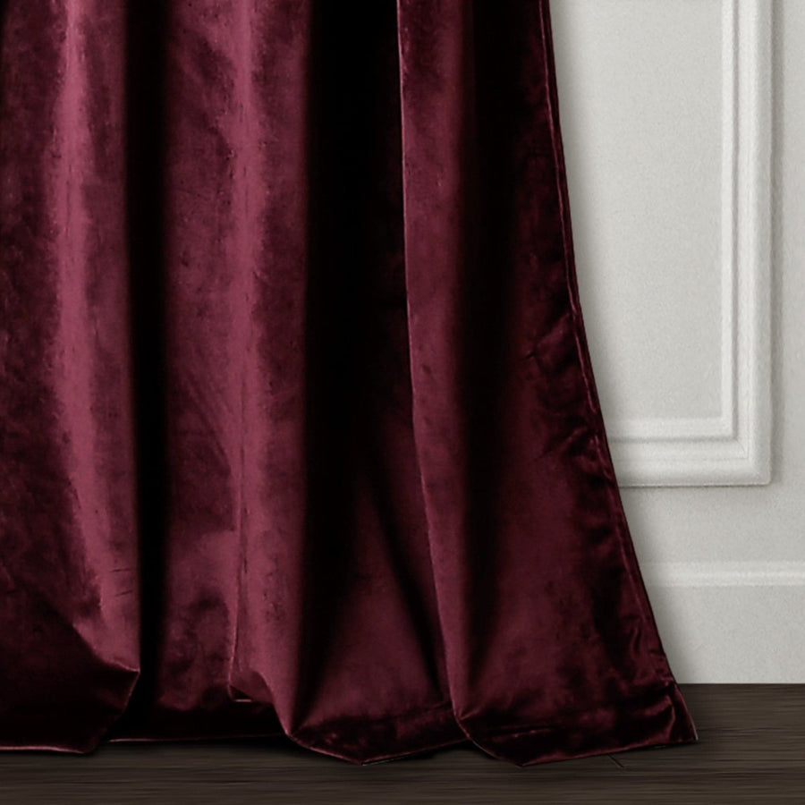 Prima Velvet Solid Grommet Room Darkening/Light Filtering Window ...