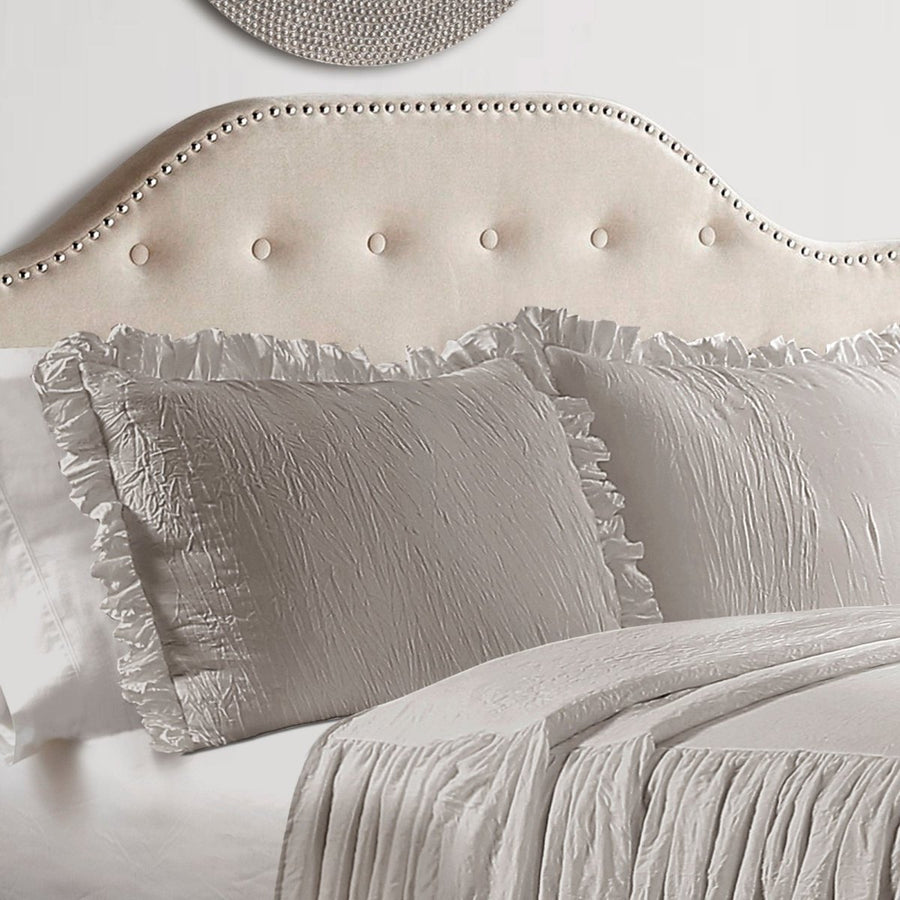 Ruffled Bedspread: Stylish Ruffle Skirt Bedspread Set At Lush Decor ...