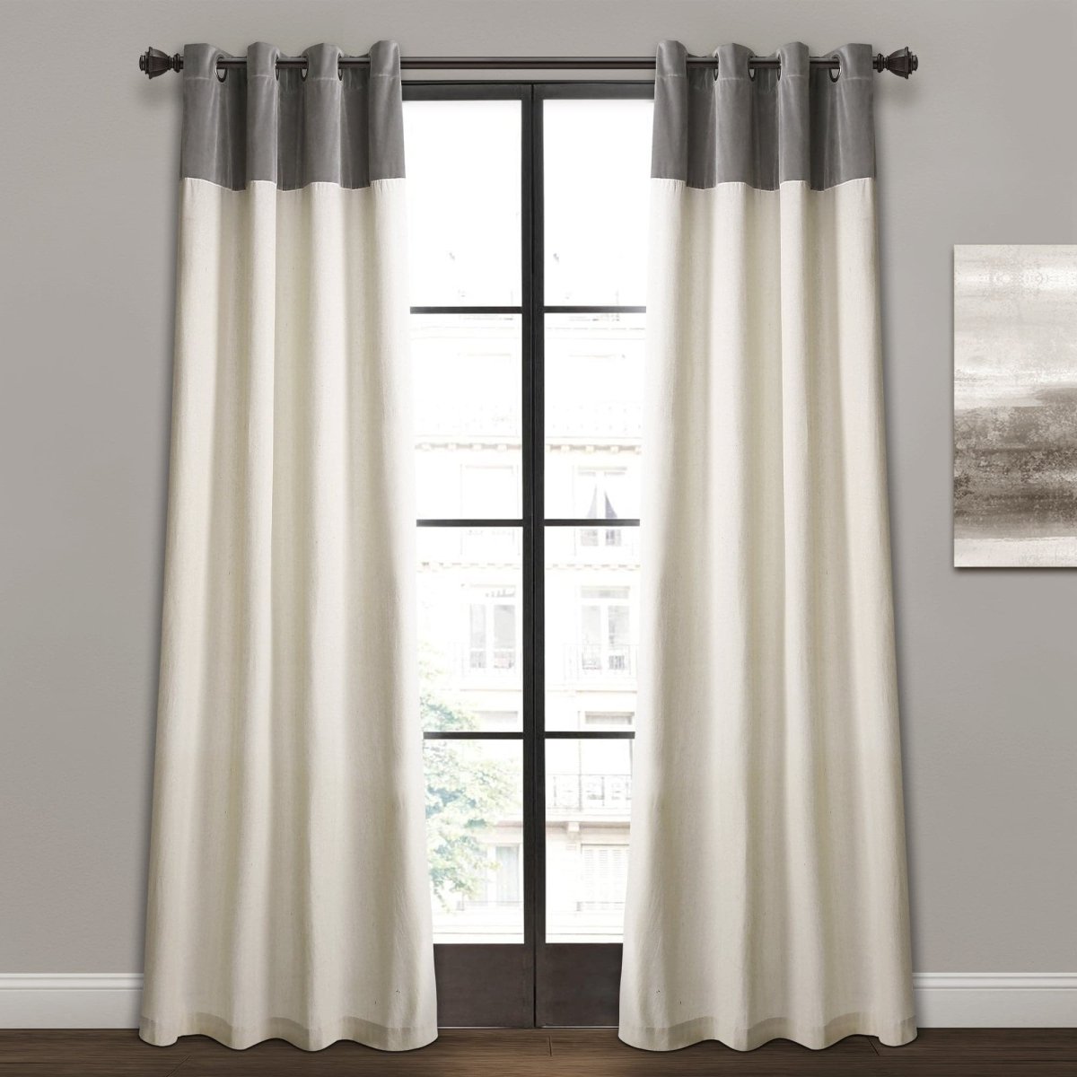 Milo Linen Window Curtain Panel Set | Lush Decor | www.lushdecor.com ...
