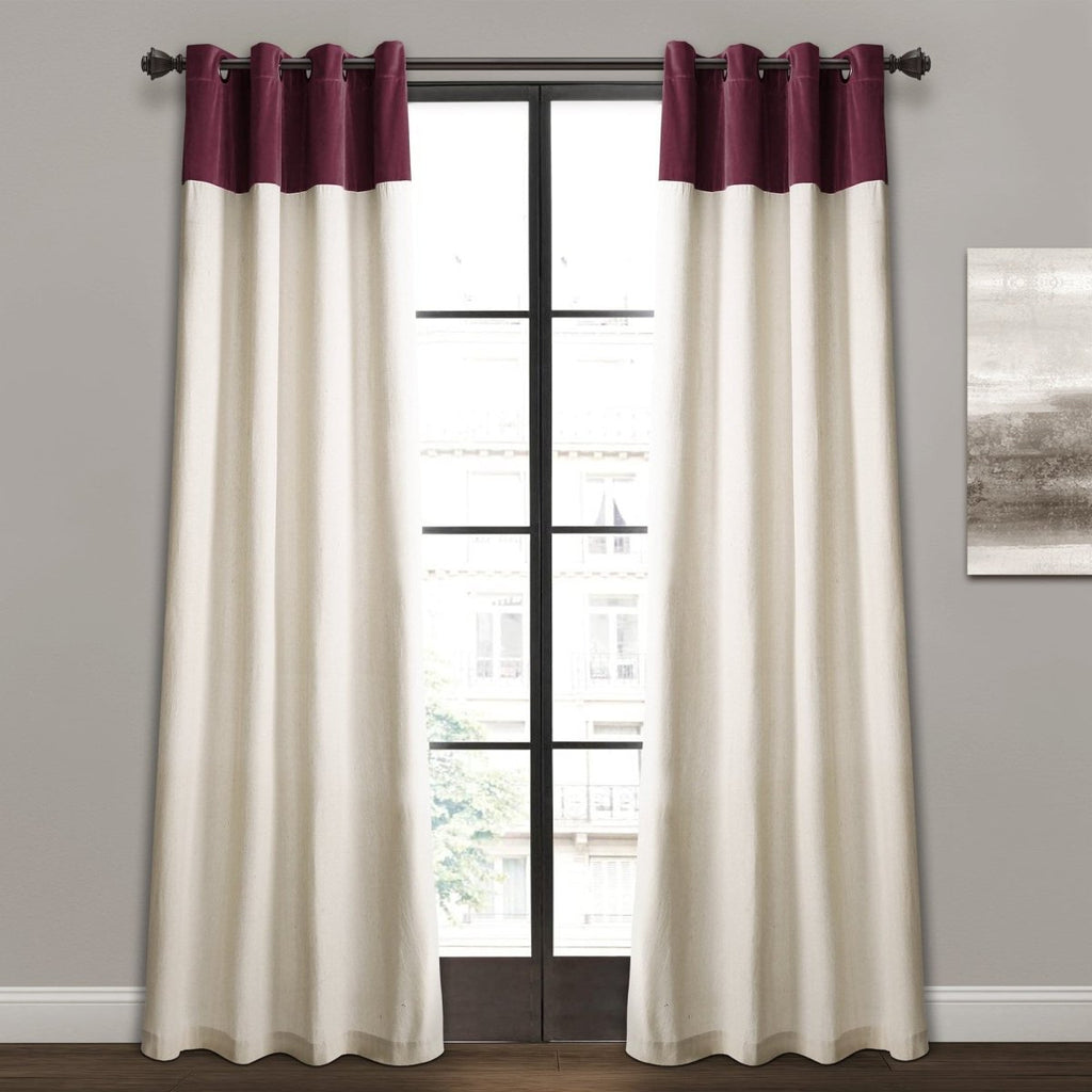 Milo Linen Window Curtain Panel Set | Lush Decor | www.lushdecor.com ...