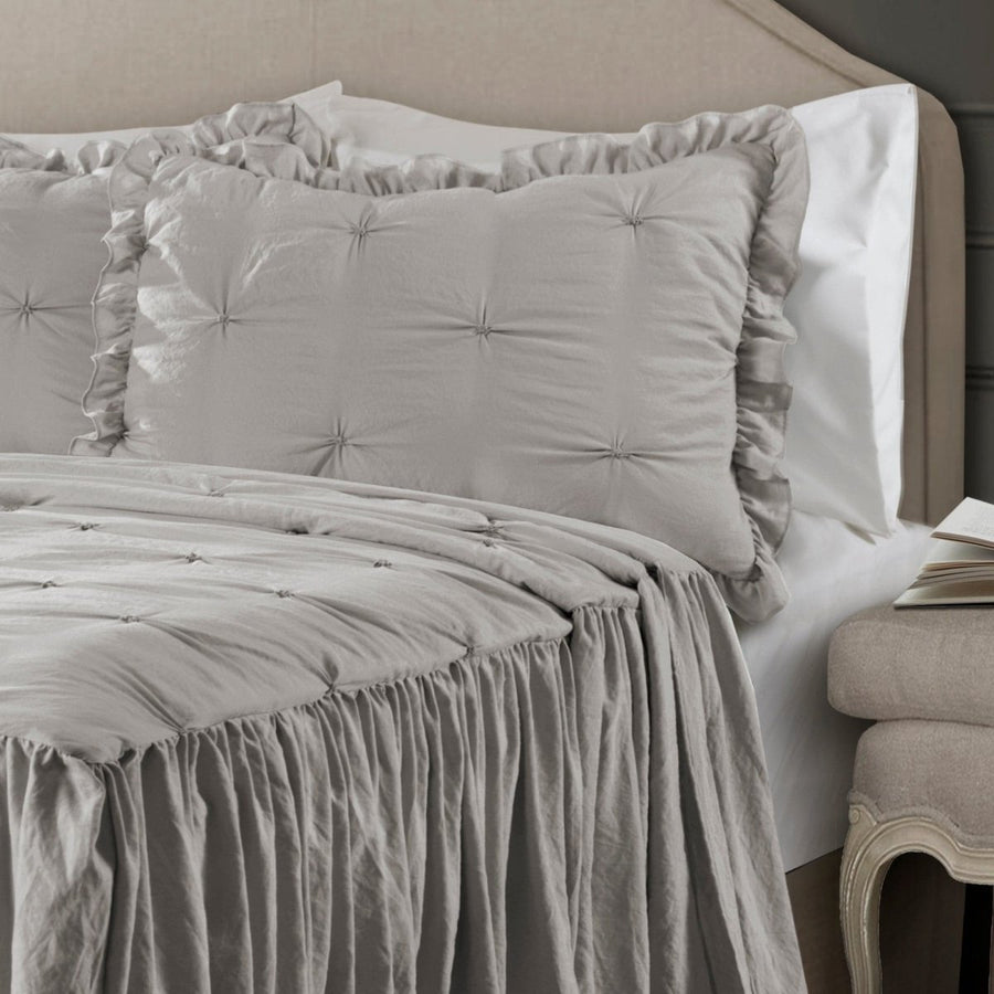 Ravello Pintuck Ruffle Skirt Bedspread Set | Lush Decor | www.lushdecor ...