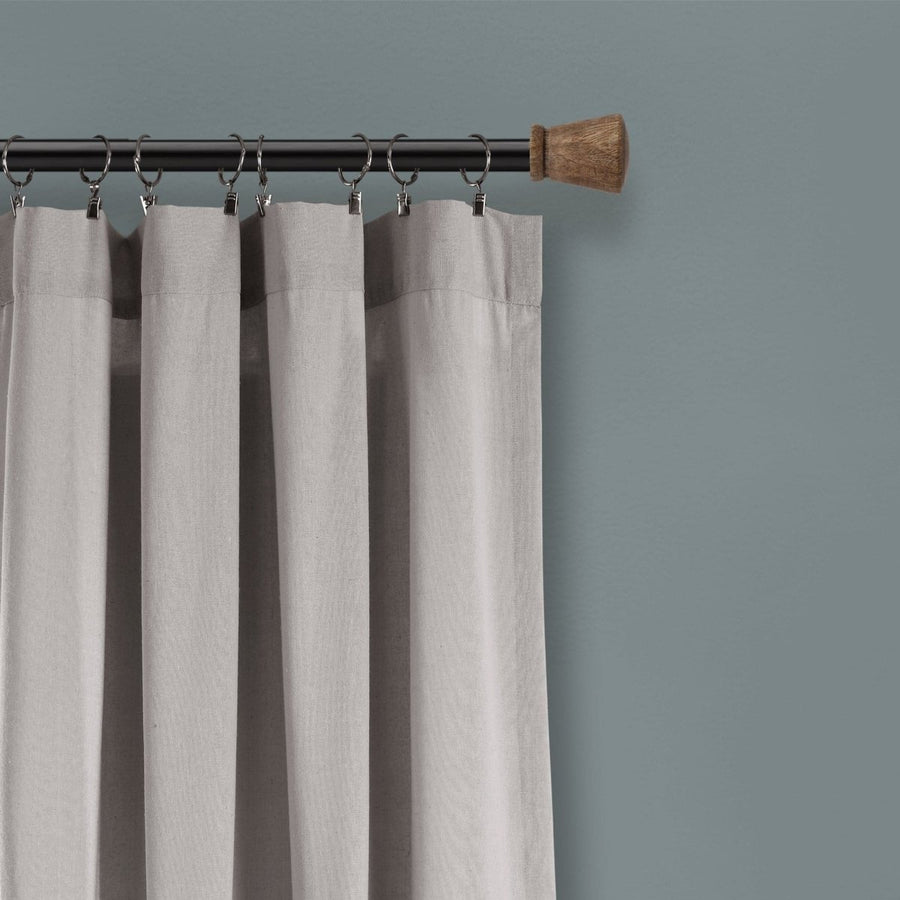 Linen Button Window Curtain Panel | Lush Decor | www.lushdecor.com ...