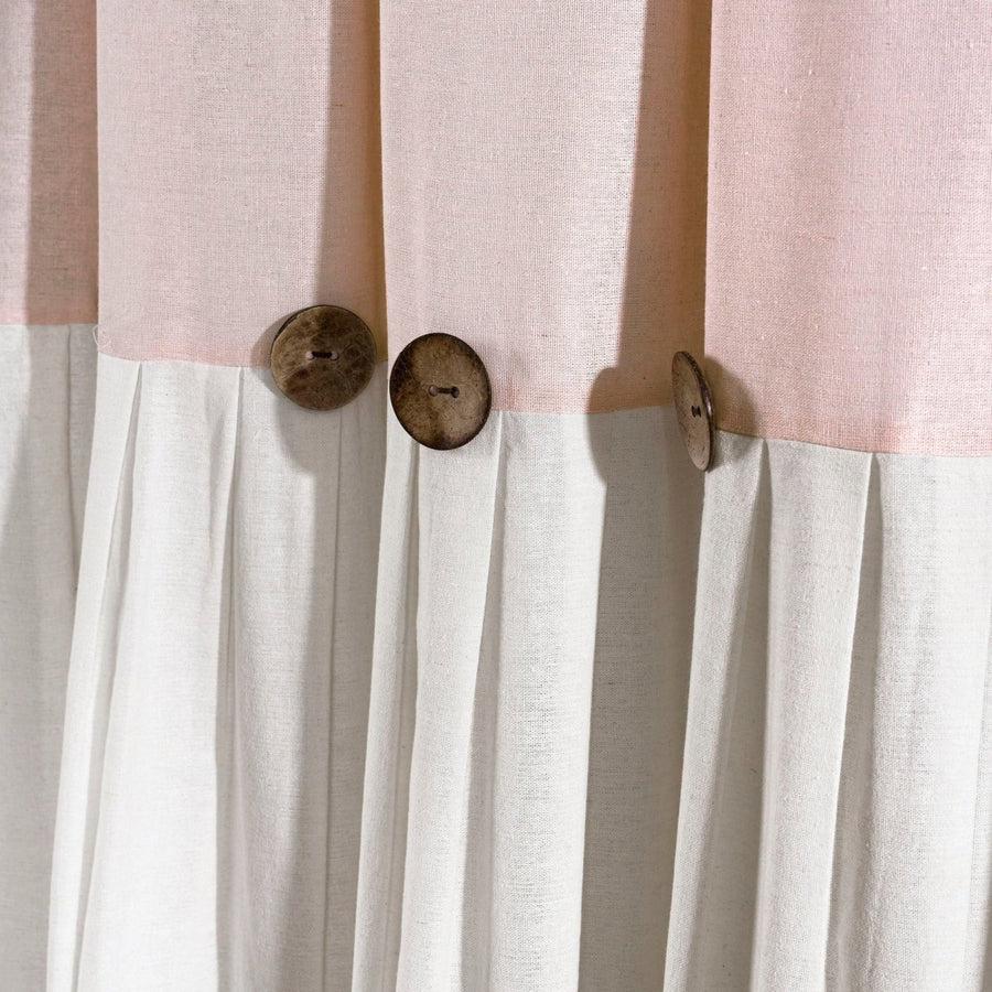 Linen Button Window Curtain Panel | Lush Decor | www.lushdecor.com ...