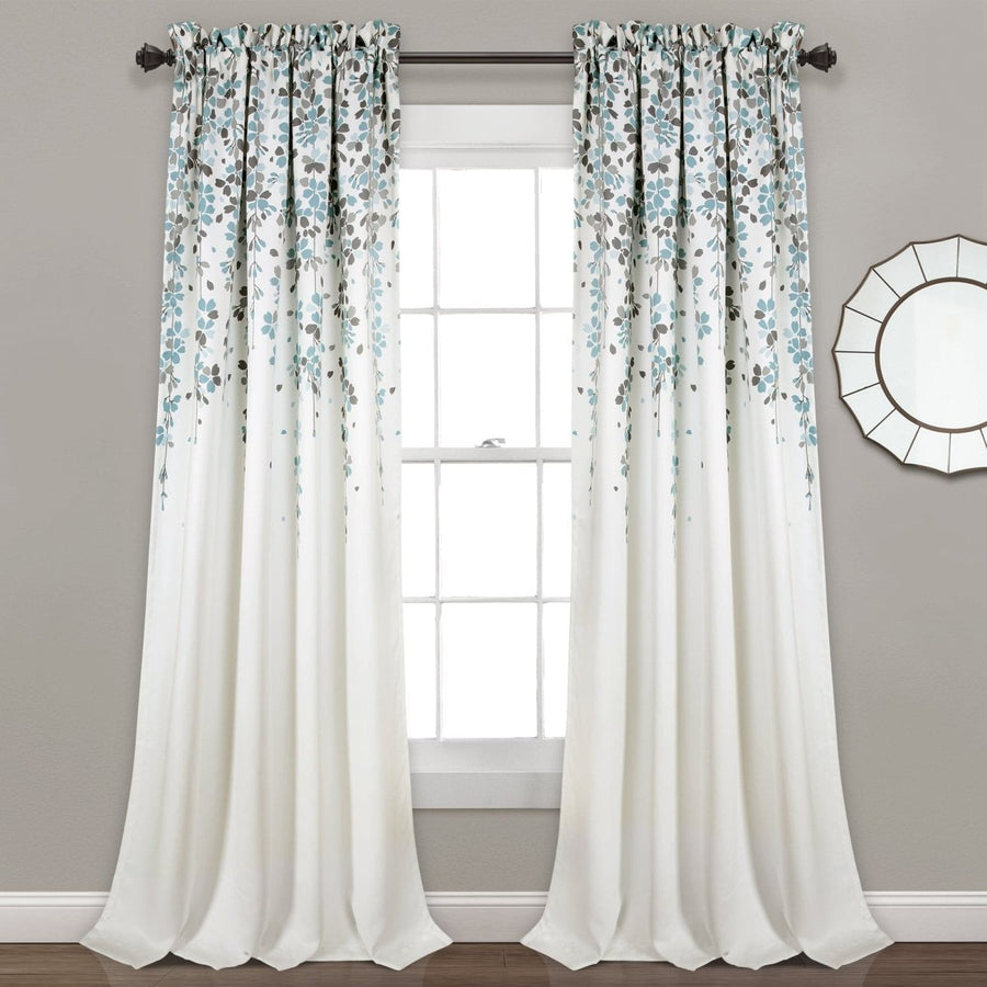 Weeping Flower Room Darkening/Light Filtering Window Curtain Pair ...