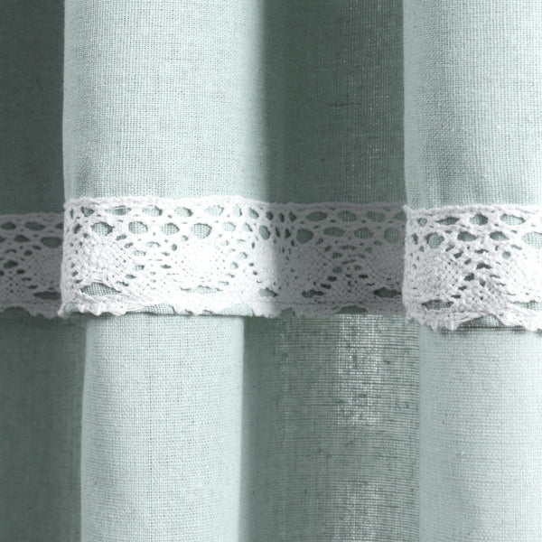 Linen Lace Window Curtain Panel Set | Lush Decor | www.lushdecor.com ...
