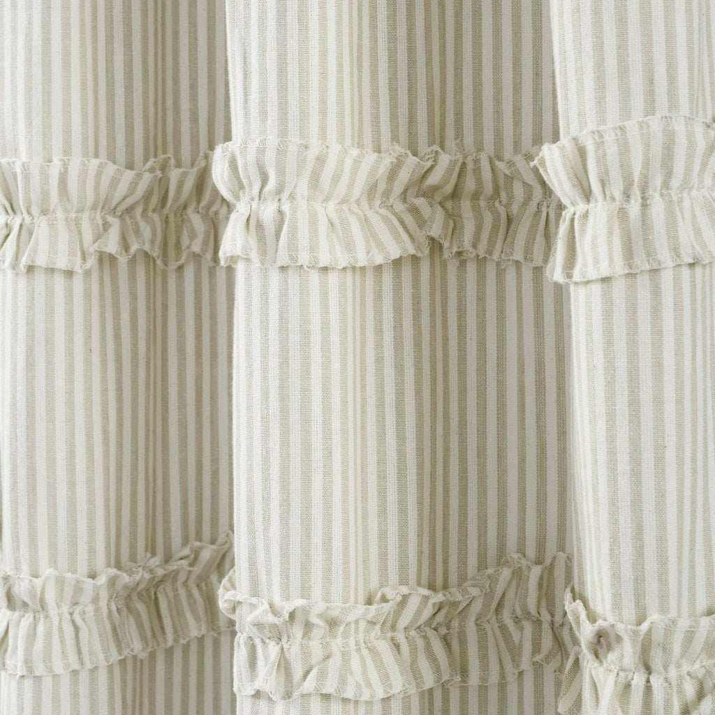 Vintage Stripe Yarn Dyed Window Curtain Panel Set | Lush Decor | www ...