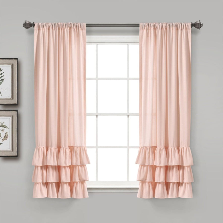 Ruffle Curtains: Stylish Allison Ruffle Window Curtain Panel Set ...