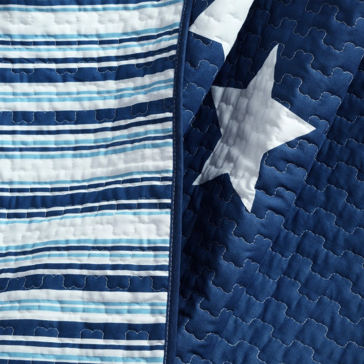 Star Reversible Cotton Patriotic Throw | Lush Decor | www.lushdecor.com ...