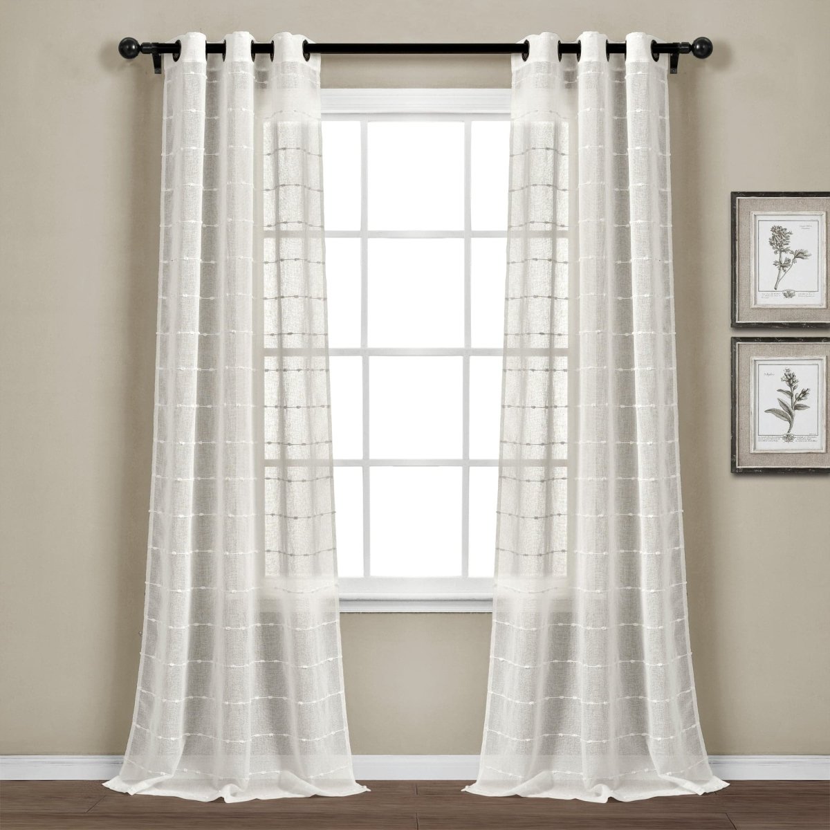 Grey Sheer Curtain Ideas For Large Windows