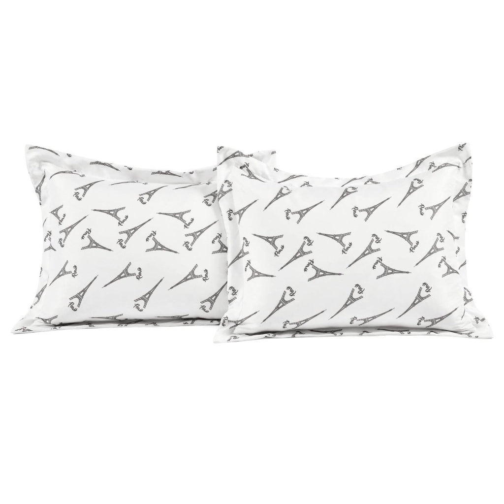 Vintage Paris Rose Butterfly Script Comforter Set | Lush Decor | www ...