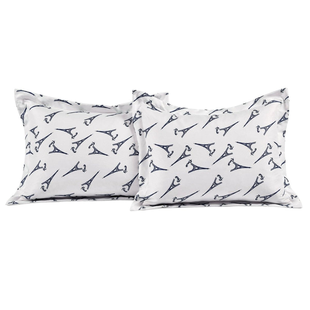 Vintage Paris Rose Butterfly Script Comforter Set | Lush Decor | www ...