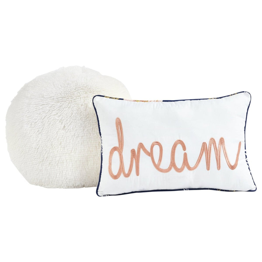 Vintage Paris Rose Butterfly Script Comforter Set | Lush Decor | www ...