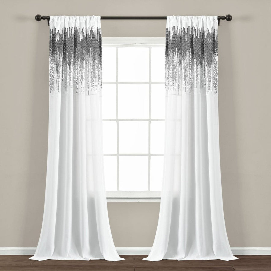 Shimmer Sequins Window Curtain Panel Set | Lush Decor | www.lushdecor ...
