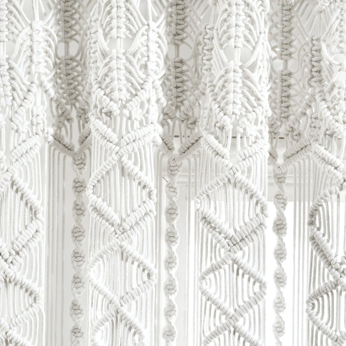 Macrame Curtains: Stylish Boho Cotton Window Curtain Collection – LushDecor
