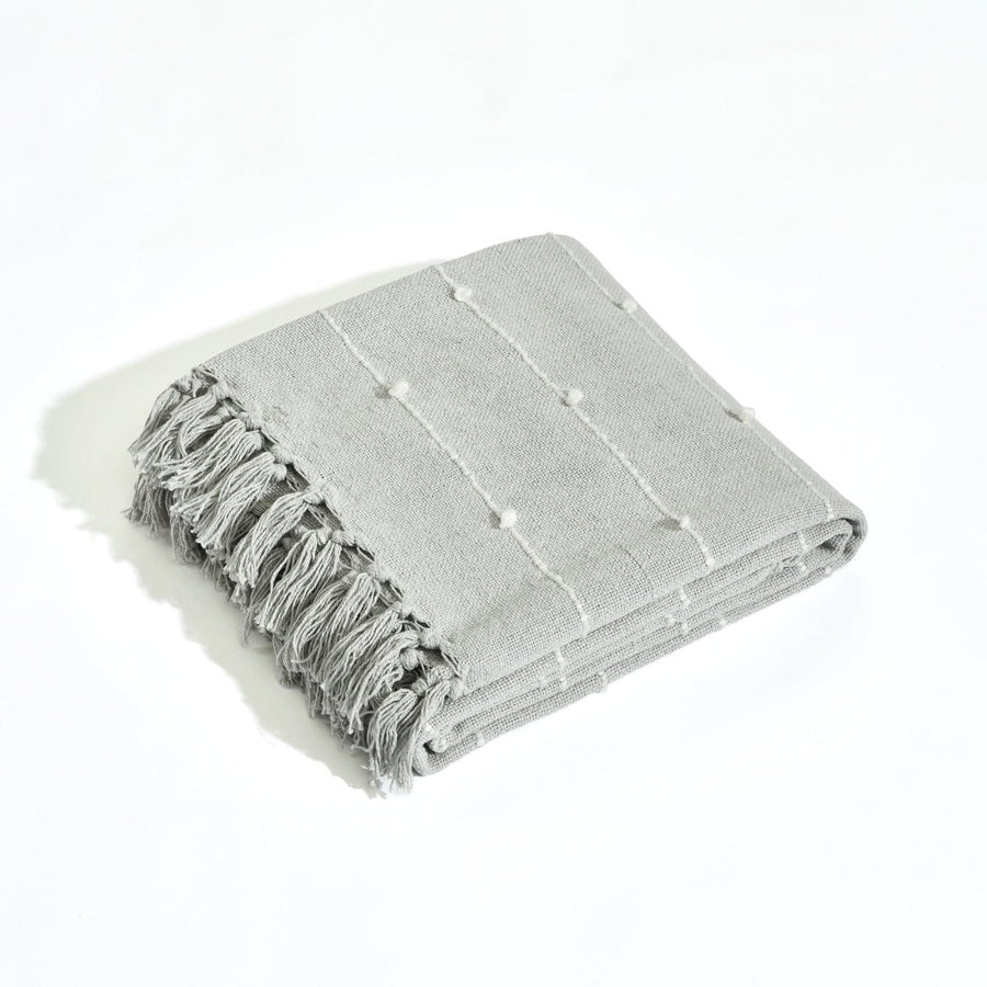 Boho Tufted Cotton Woven Tassel Fringe Throw | Lush Decor | www ...