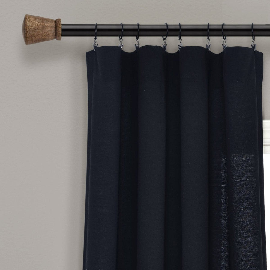 Linen Button Window Curtain Panel | Lush Decor | www.lushdecor.com ...