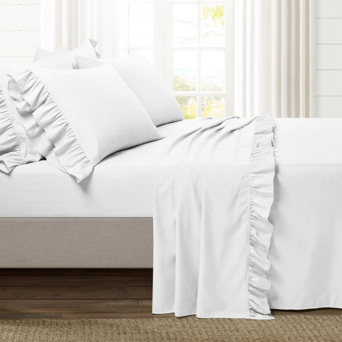 Ruffle Sheets: Shop Our Reyna Ruffle Sheet Set Today – LushDecor