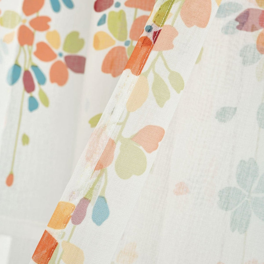 Weeping Flower Sheer Window Curtain Panel Set | Lush Decor | www ...