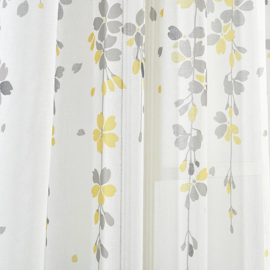 Weeping Flower Sheer Window Curtain Panel Set | Lush Decor | www ...