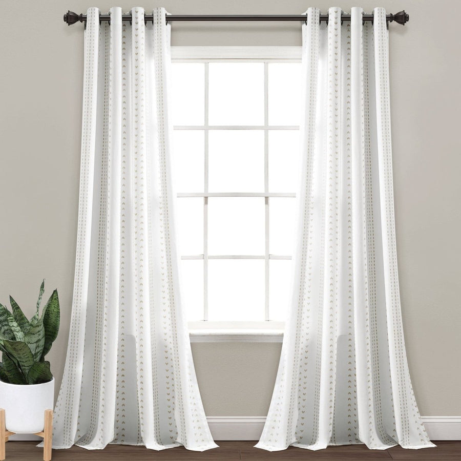 Hygge Stripe Window Curtain Panel Set | Lush Decor | www.LushDecor.com