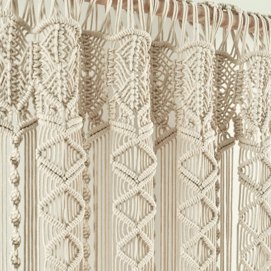 Macrame Curtains: Stylish Boho Cotton Window Curtain Collection – LushDecor
