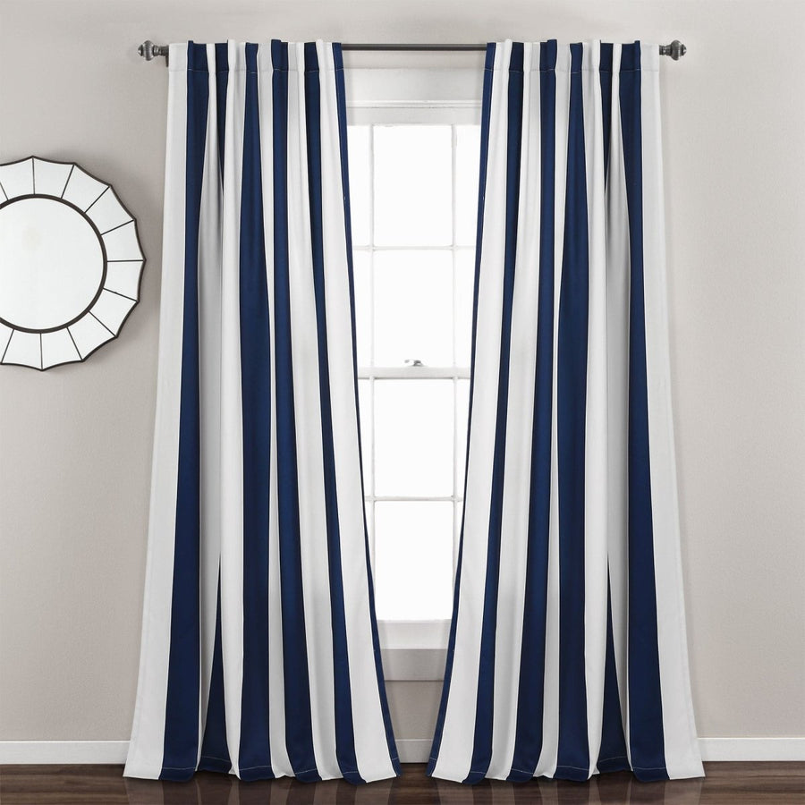 Wilbur Stripe Light Filtering Window Curtain Set | Lush Decor | www ...