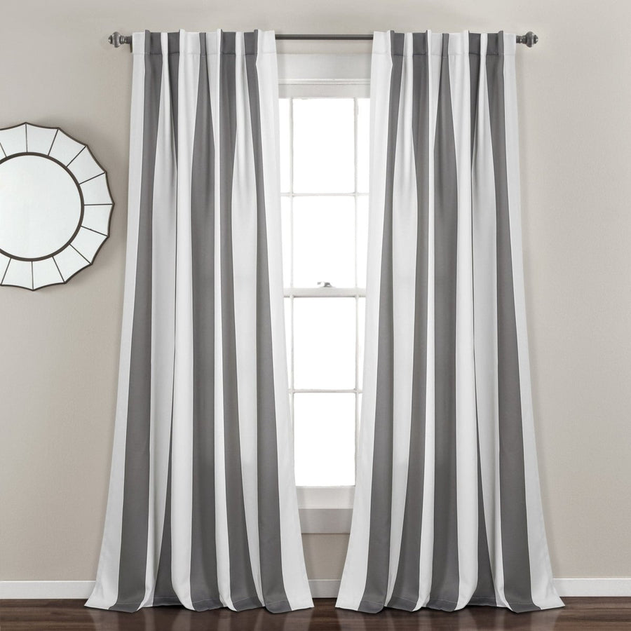 Wilbur Stripe Light Filtering Window Curtain Set | Lush Decor | www ...