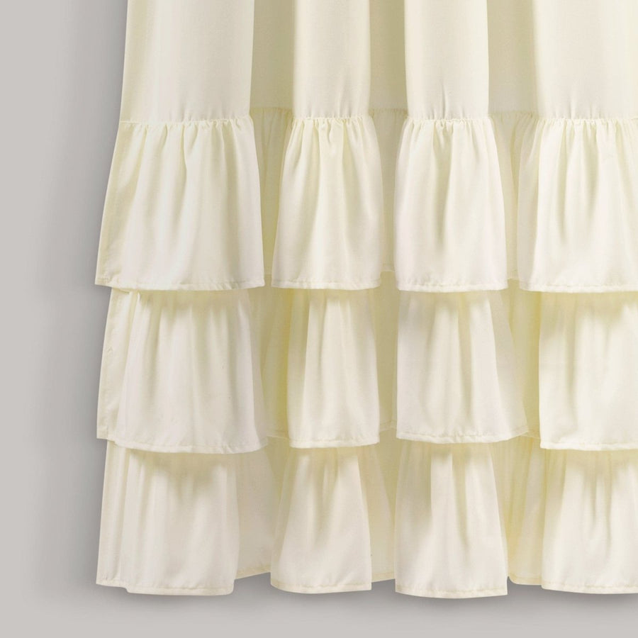 Ruffle Curtains: Stylish Allison Ruffle Window Curtain Panel Set ...