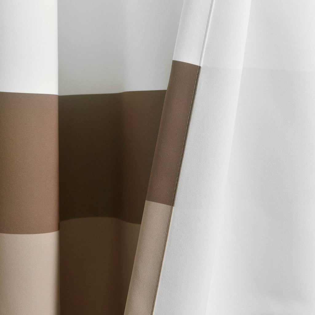 Alexander Color Block Light Filtering Window Curtain Panel Set | Lush ...