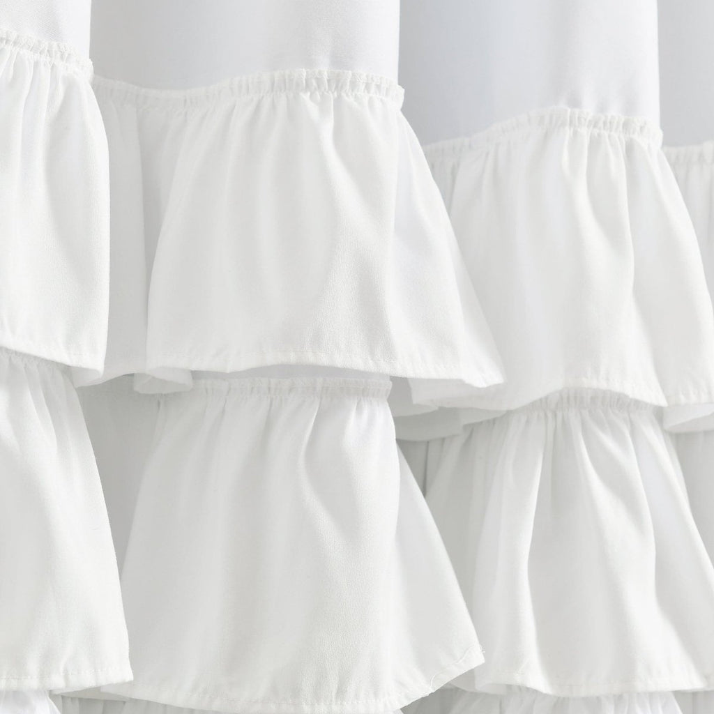 Allison Ruffle 100% Lined Blackout Window Curtain Panel | Lush Decor ...