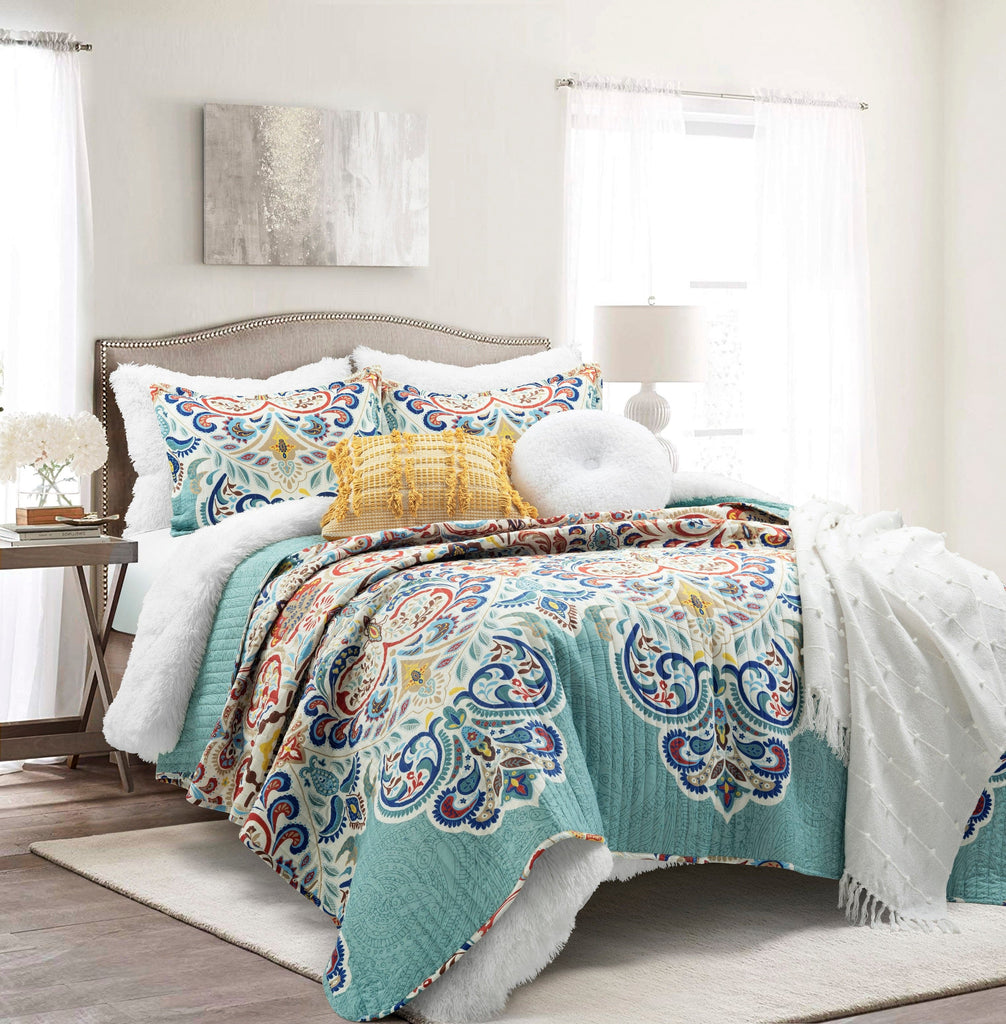 Boho Tufted Cotton Woven Tassel Fringe Throw | Lush Decor | www ...