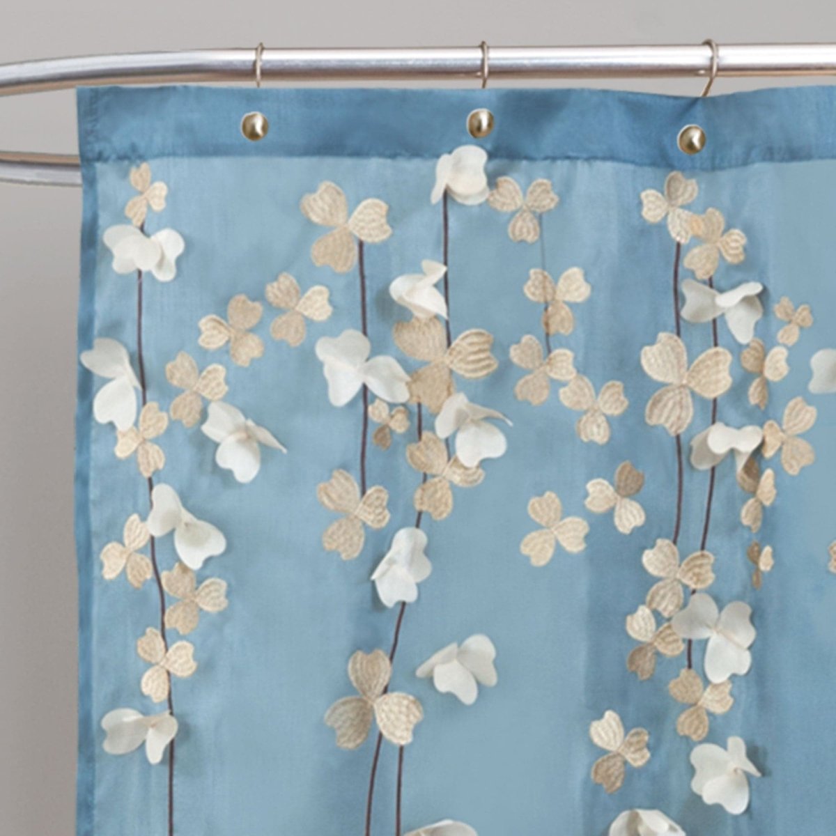 Flower Drops Shower Curtain | Lush Decor | www.lushdecor.com – LushDecor