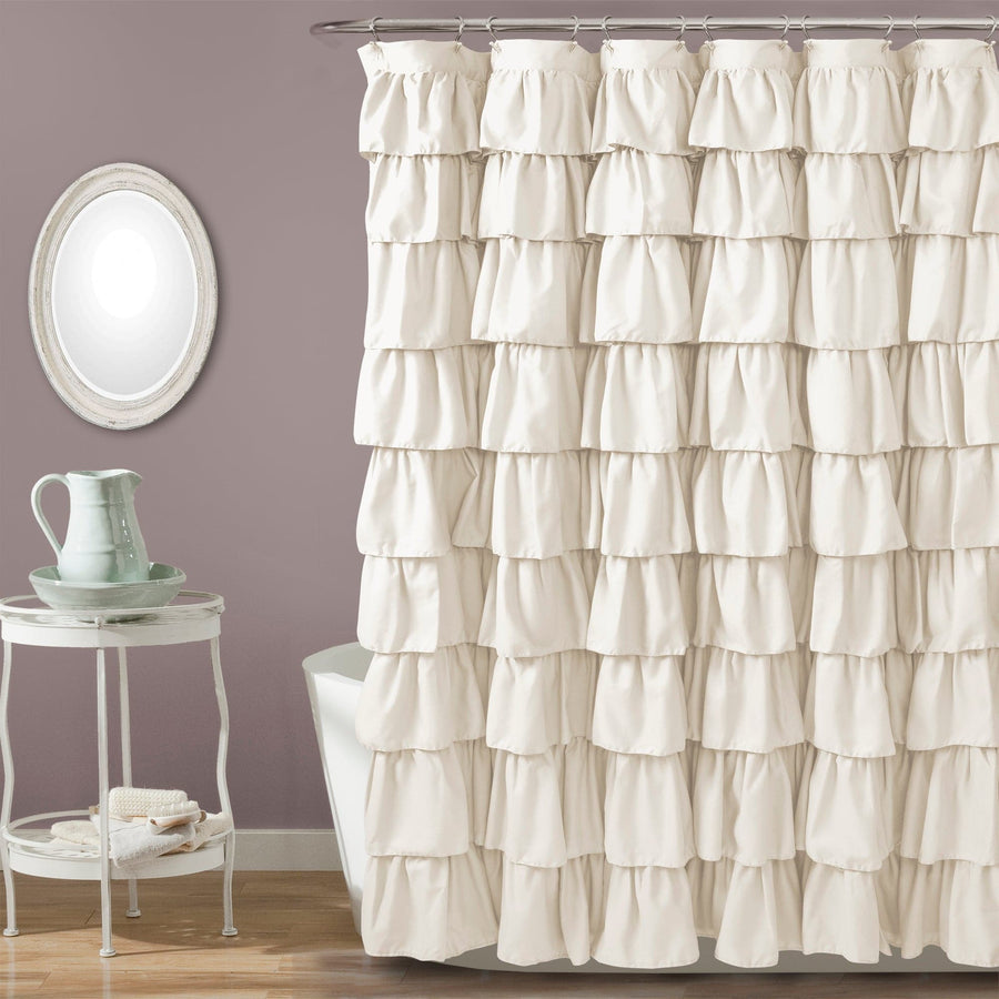 Ruffle Shower Curtain: Stylish Ruffle Shower Curtain Collection – LushDecor