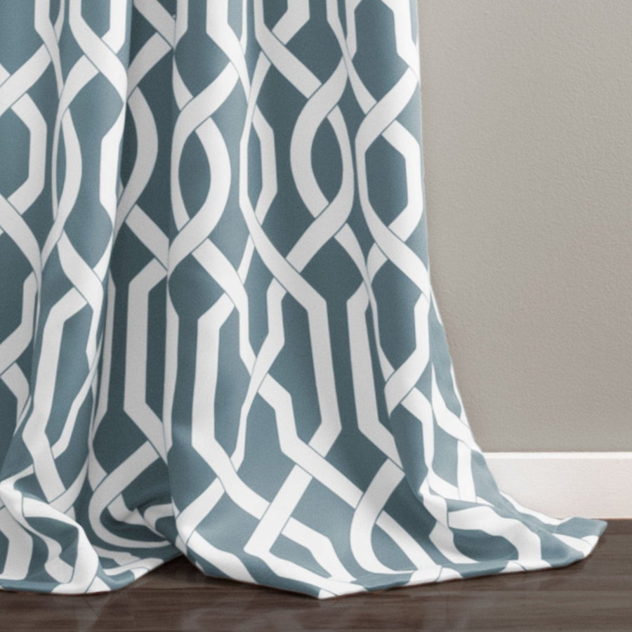 Edward Trellis Room Darkening/Light Filtering Window Curtain Panel Set ...