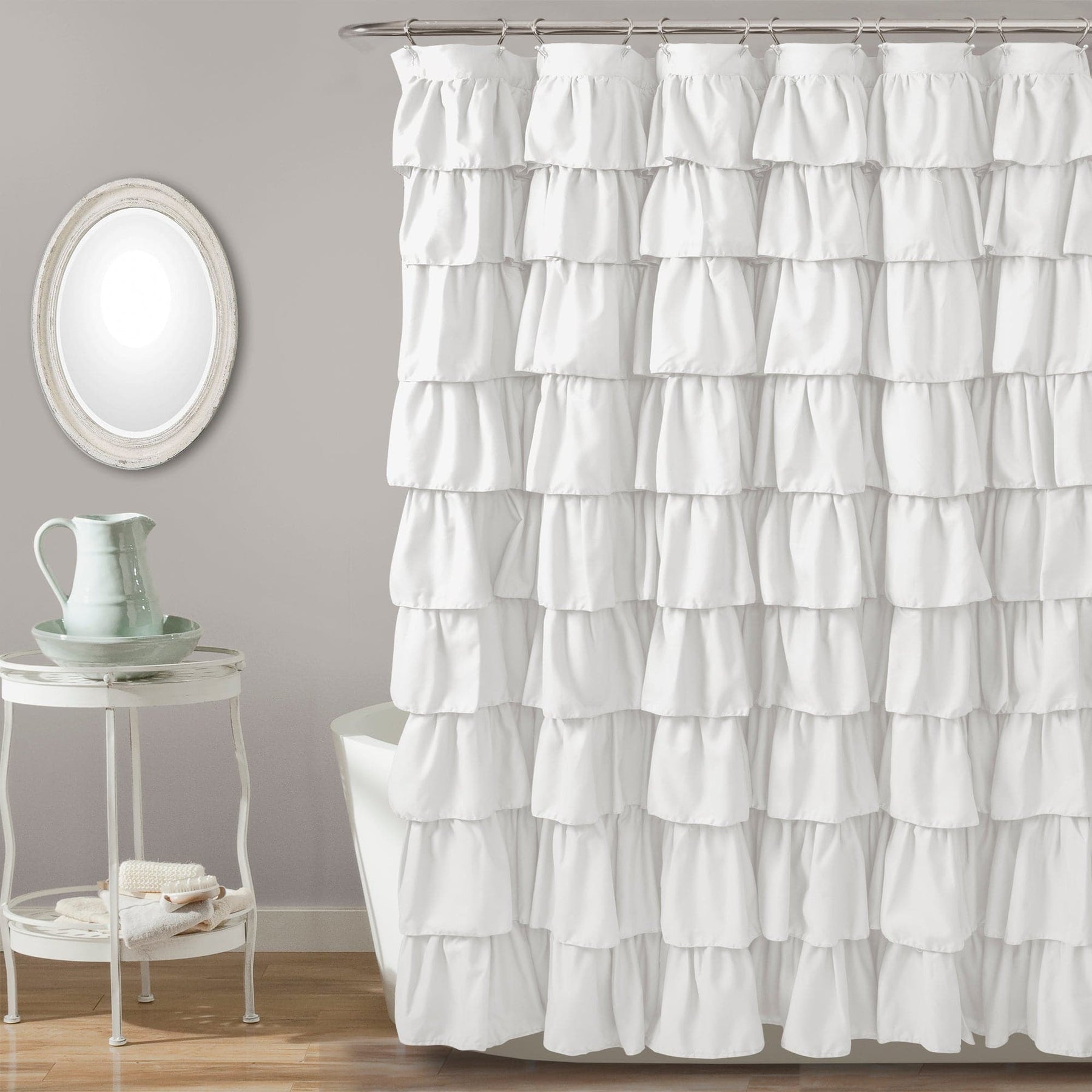 Ruffle Shower Curtain: Stylish Ruffle Shower Curtain Collection – LushDecor
